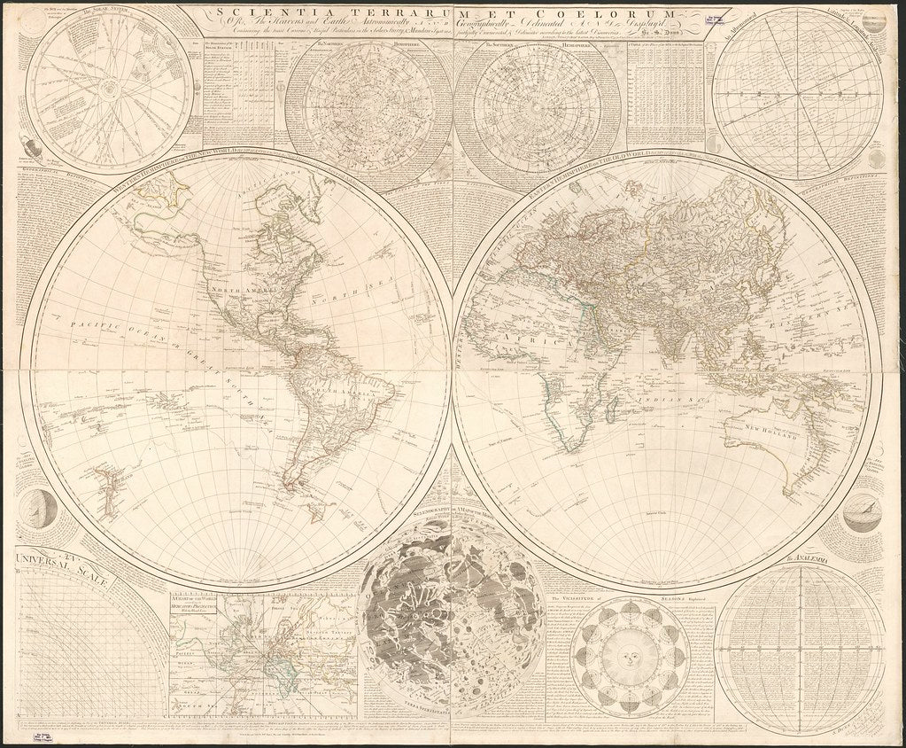 Vintage Map of the World, 1772 – wallmapsforsale
